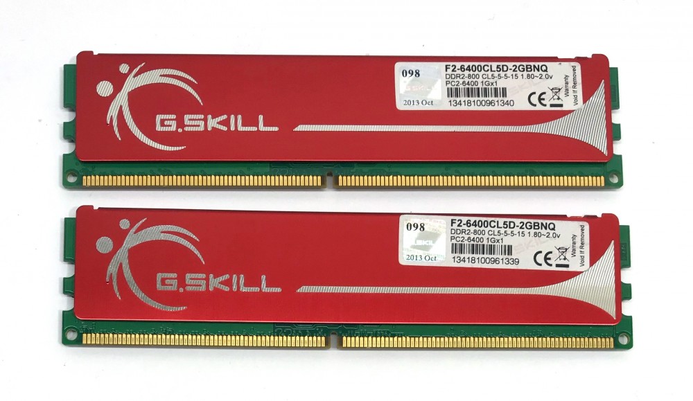G.Skill 2GB KIT DDR2 használt memória RAM 800Mhz PC2-6400 F2